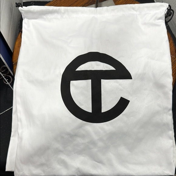 Telfar | Bags | Telfar White And Black Logo Drawstring Bag | Poshmark